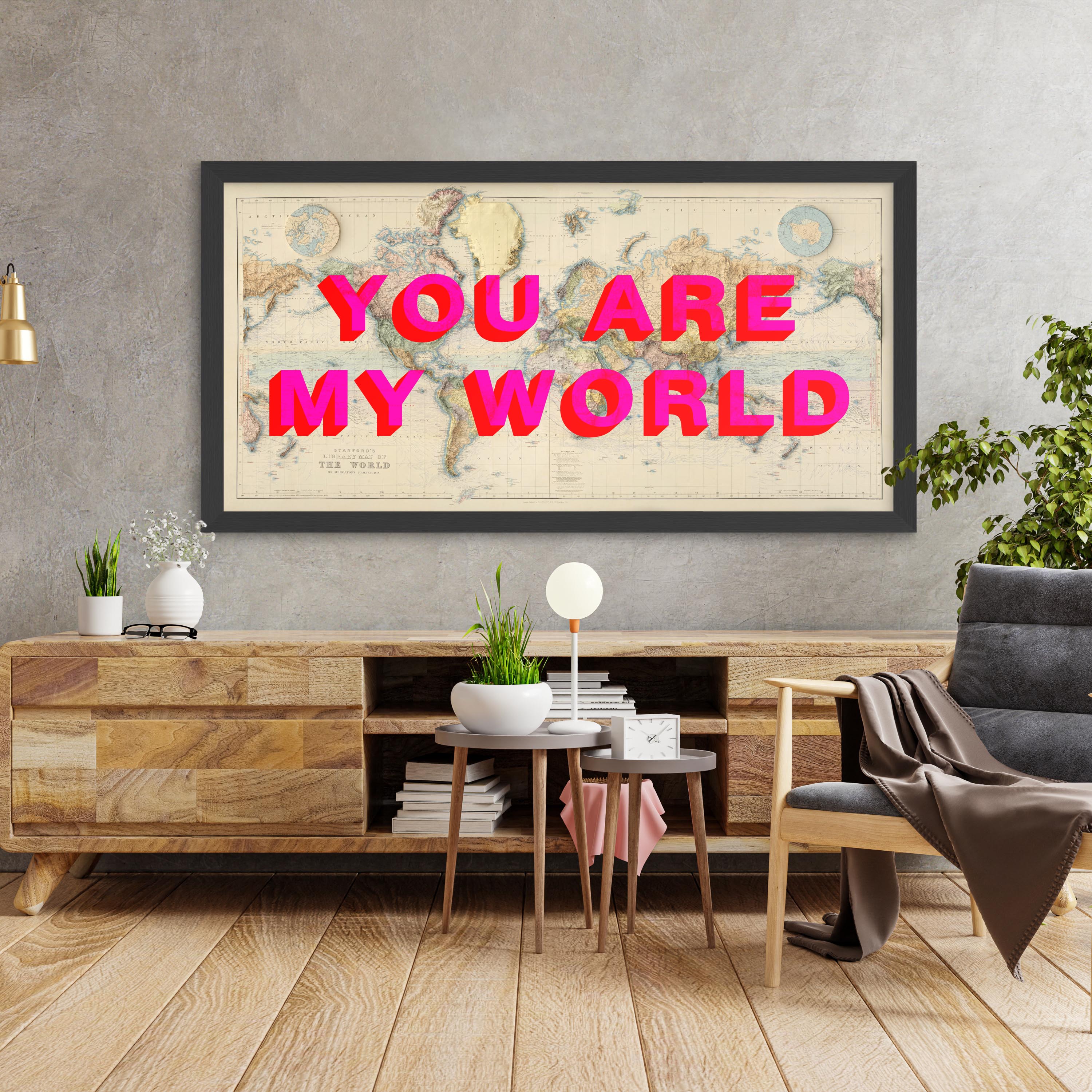 Personalised Pop Art Map: Screenprint Style Word Art – The Unique Maps Co.