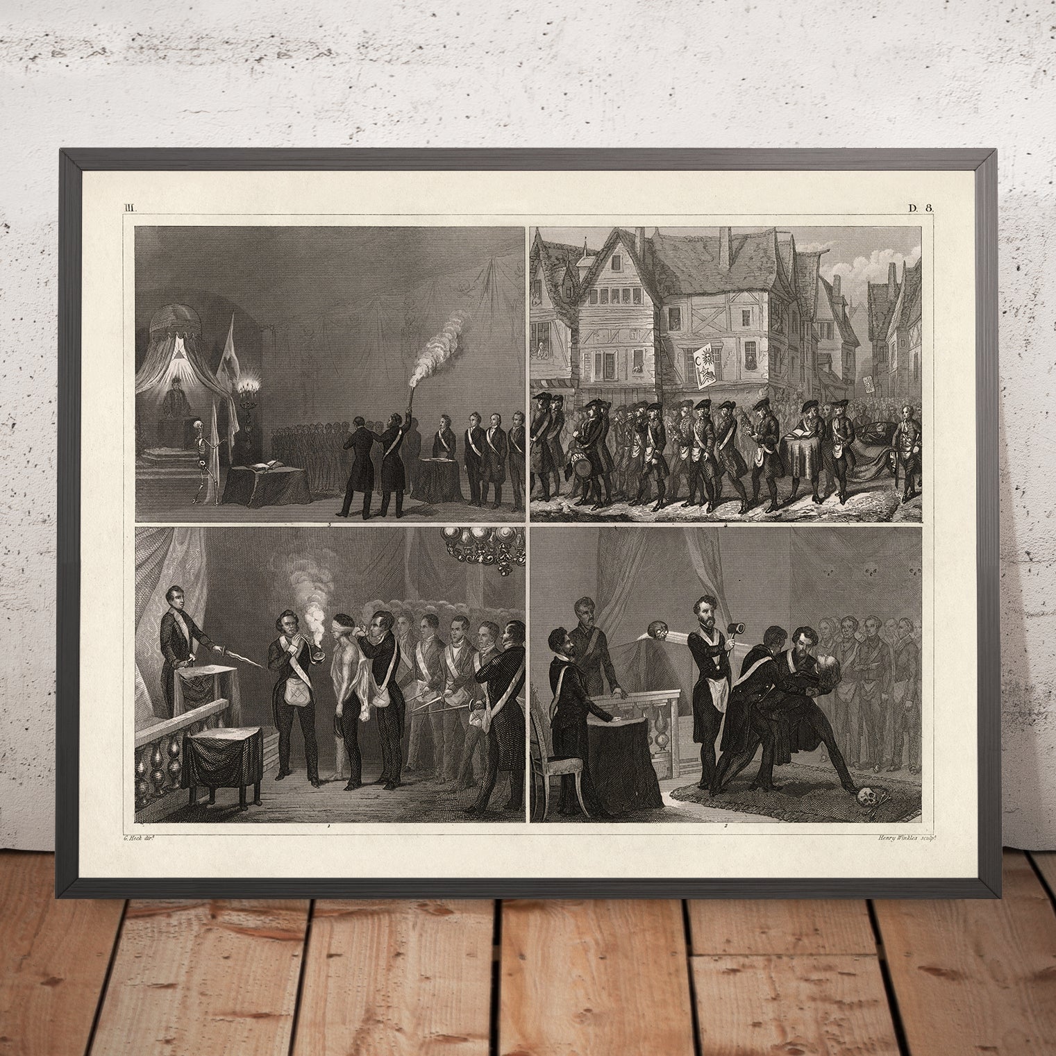 Freemasonry by Johann Georg Heck, 1849: Symbols, Regalia and Rituals o ...